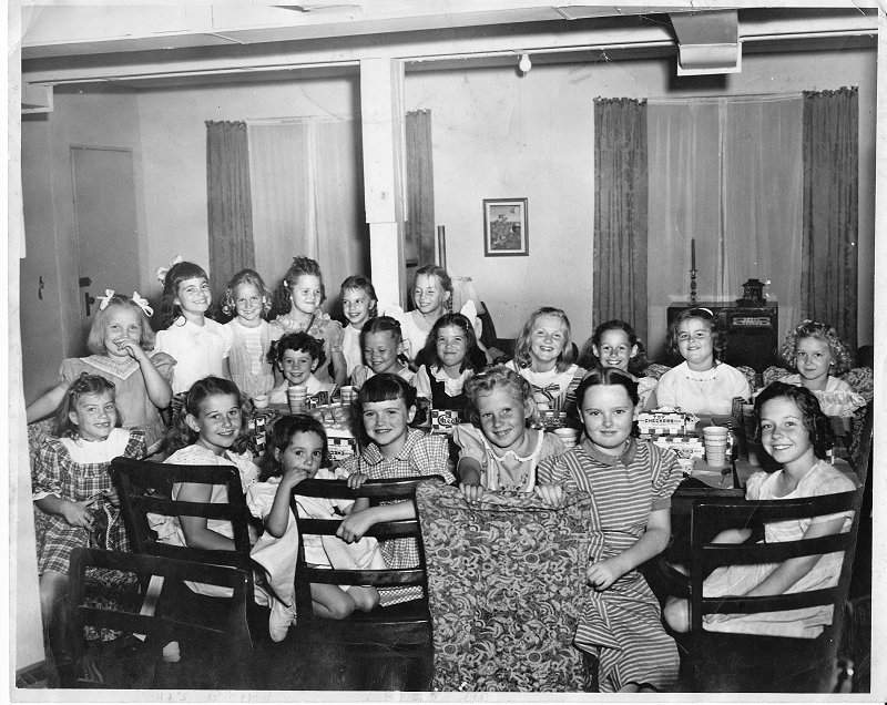 Solve Vintage Photo: A Gaggle of Giggling Girls at a birthday party ...