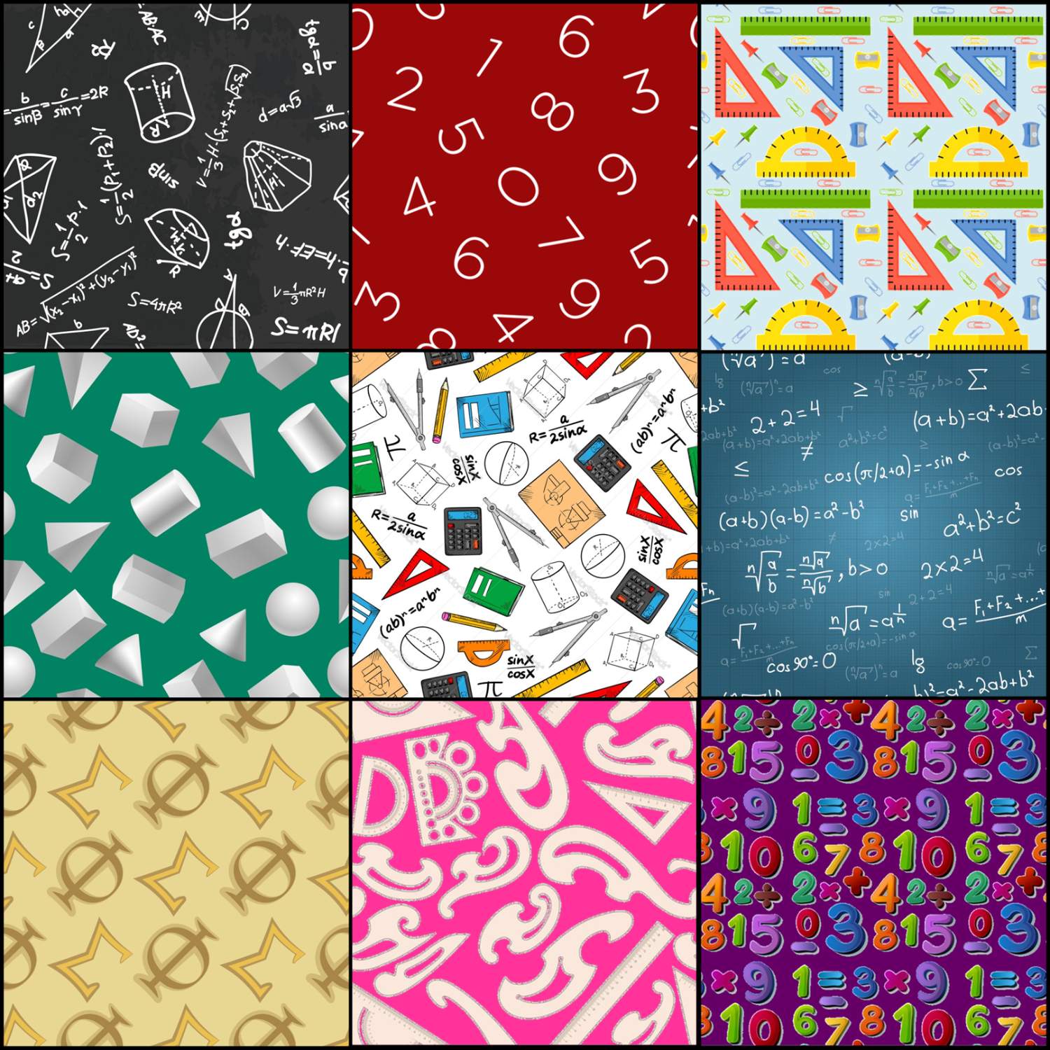 Solve Math patterns 1 jigsaw puzzle online with 324 pieces