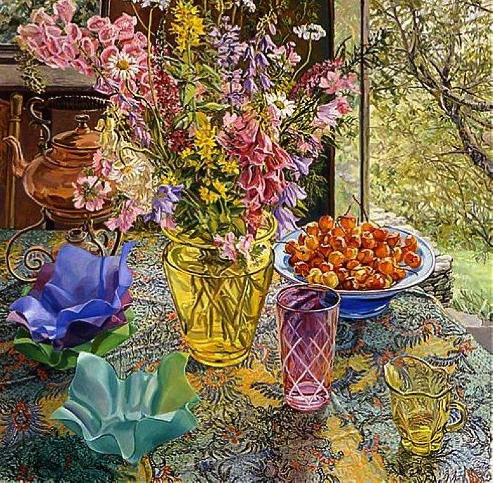 Solve Janet Fish jigsaw puzzle online with 121 pieces