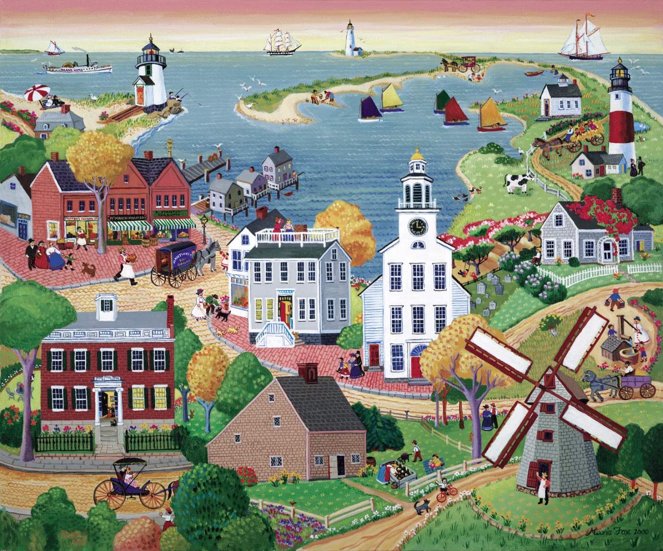 Solve Nantucket_Island_Marie_Fox_color jigsaw puzzle online with 72 pieces
