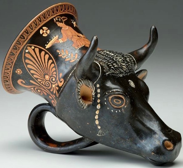 Solve South Italian Ceramic Bull-shaped Rhyton, ca. 360-340 B.C. jigsaw ...
