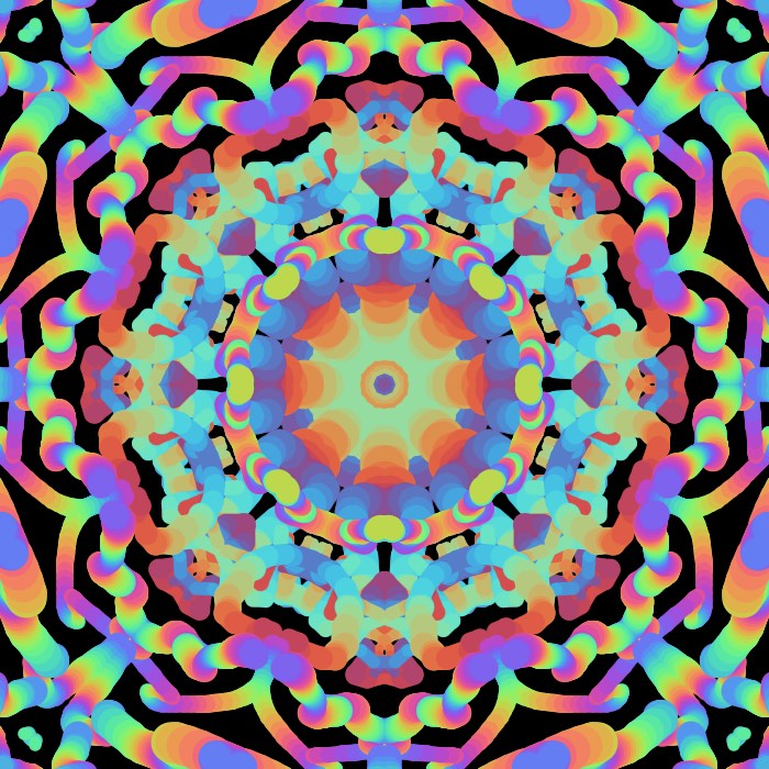 Solve Random Kaleidoscope #16 jigsaw puzzle online with 9 pieces