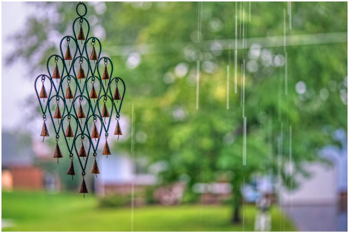 Solve My Favorite Wind-Chimes on a Rainy Morning jigsaw puzzle online ...