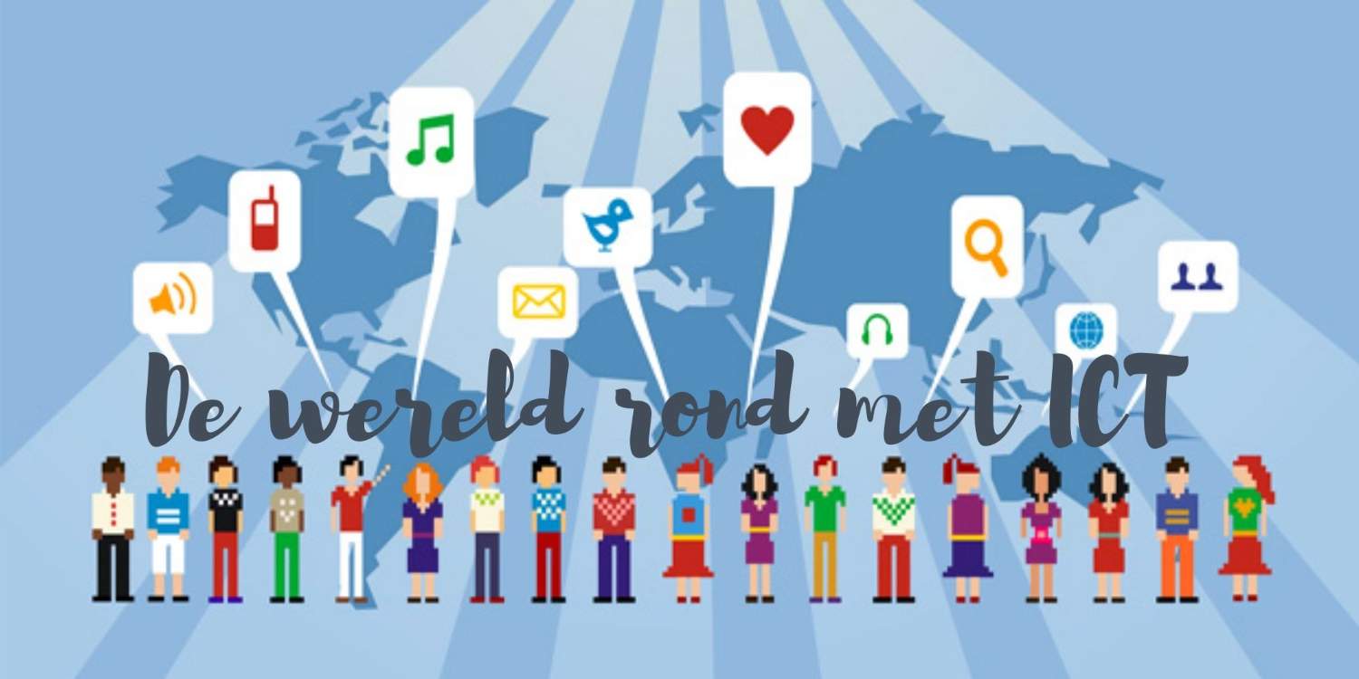 Solve De wereld rond met ICT jigsaw puzzle online with 50 pieces