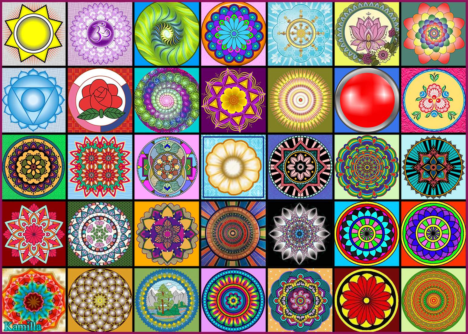 Solve Mandalas jigsaw puzzle online with 450 pieces