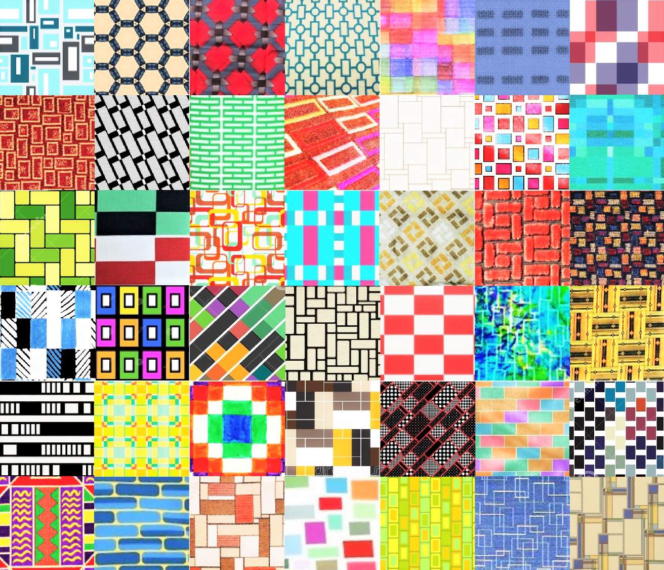 Solve PATCHWORK RECTANGLES 19 jigsaw puzzle online with 72 pieces