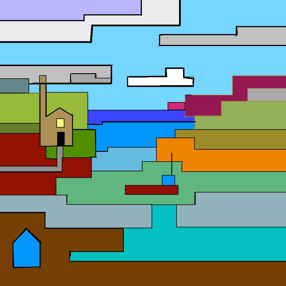 Solve Factory (Cubism) jigsaw puzzle online with 144 pieces