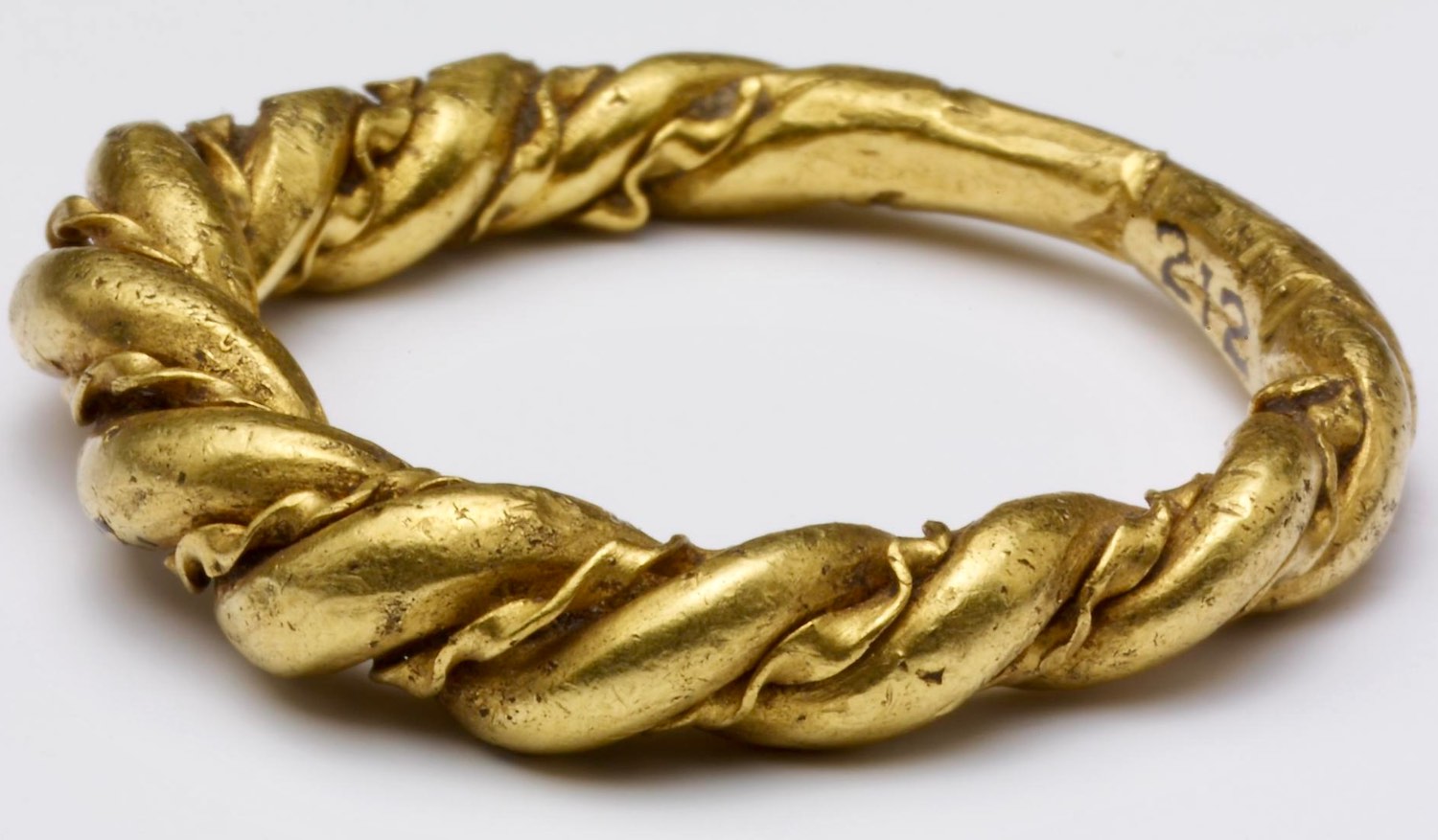 Solve 10th-11th Century Twisted and Hammered Gold Ring, Anglo-Saxon or ...