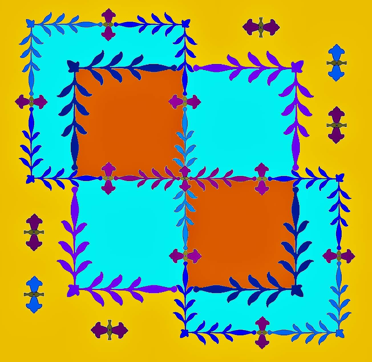 Solve Rectangle Art 2 jigsaw puzzle online with 121 pieces