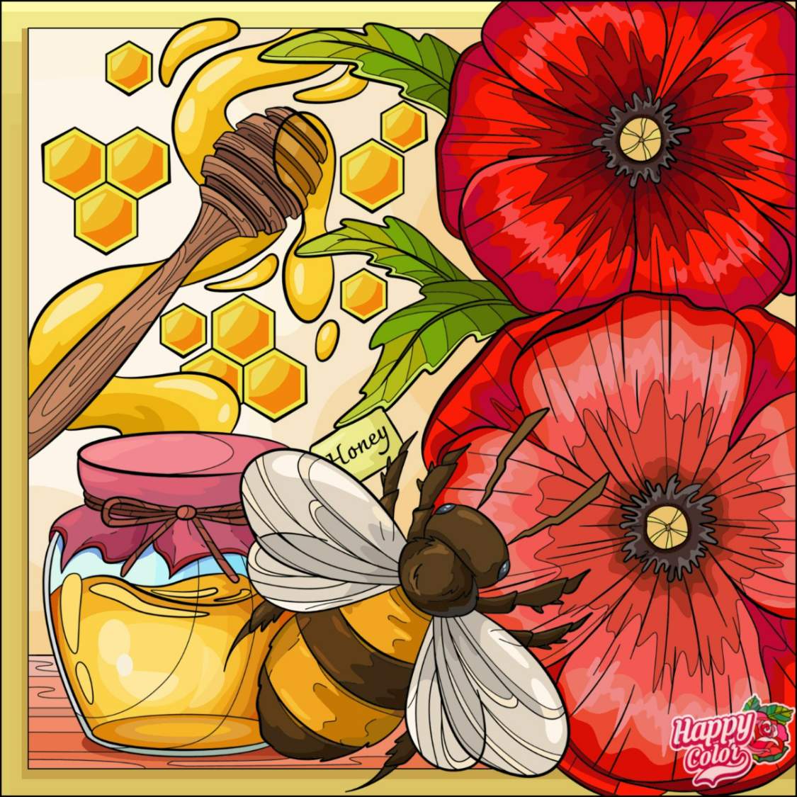 Solve Flower to Honey jigsaw puzzle online with 64 pieces