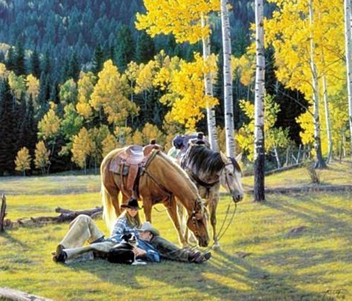 Solve AS GOOD AS IT GETS by Tim Cox jigsaw puzzle online with 168 pieces