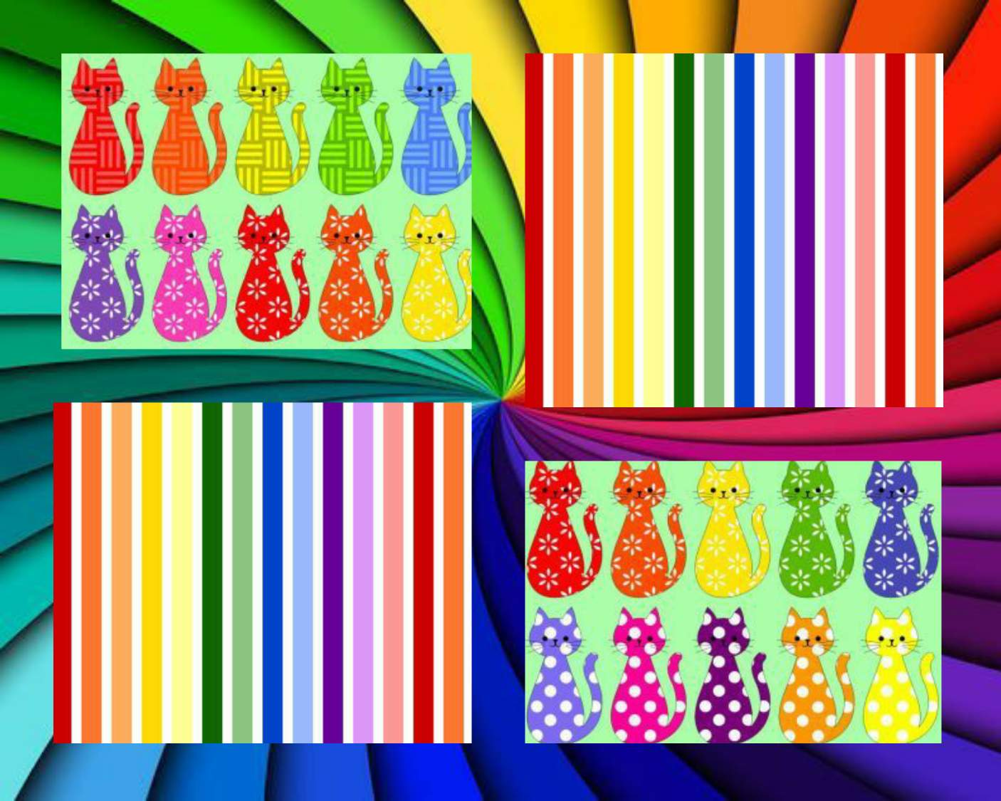 Solve KITTY CAT TAILS jigsaw puzzle online with 80 pieces