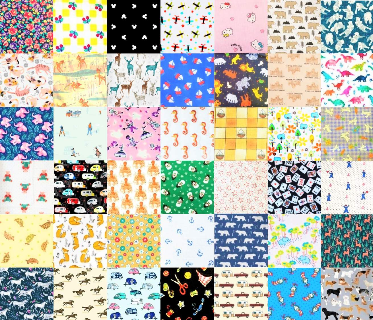 Solve PATCHWORK LITTLE BITTIES jigsaw puzzle online with 72 pieces