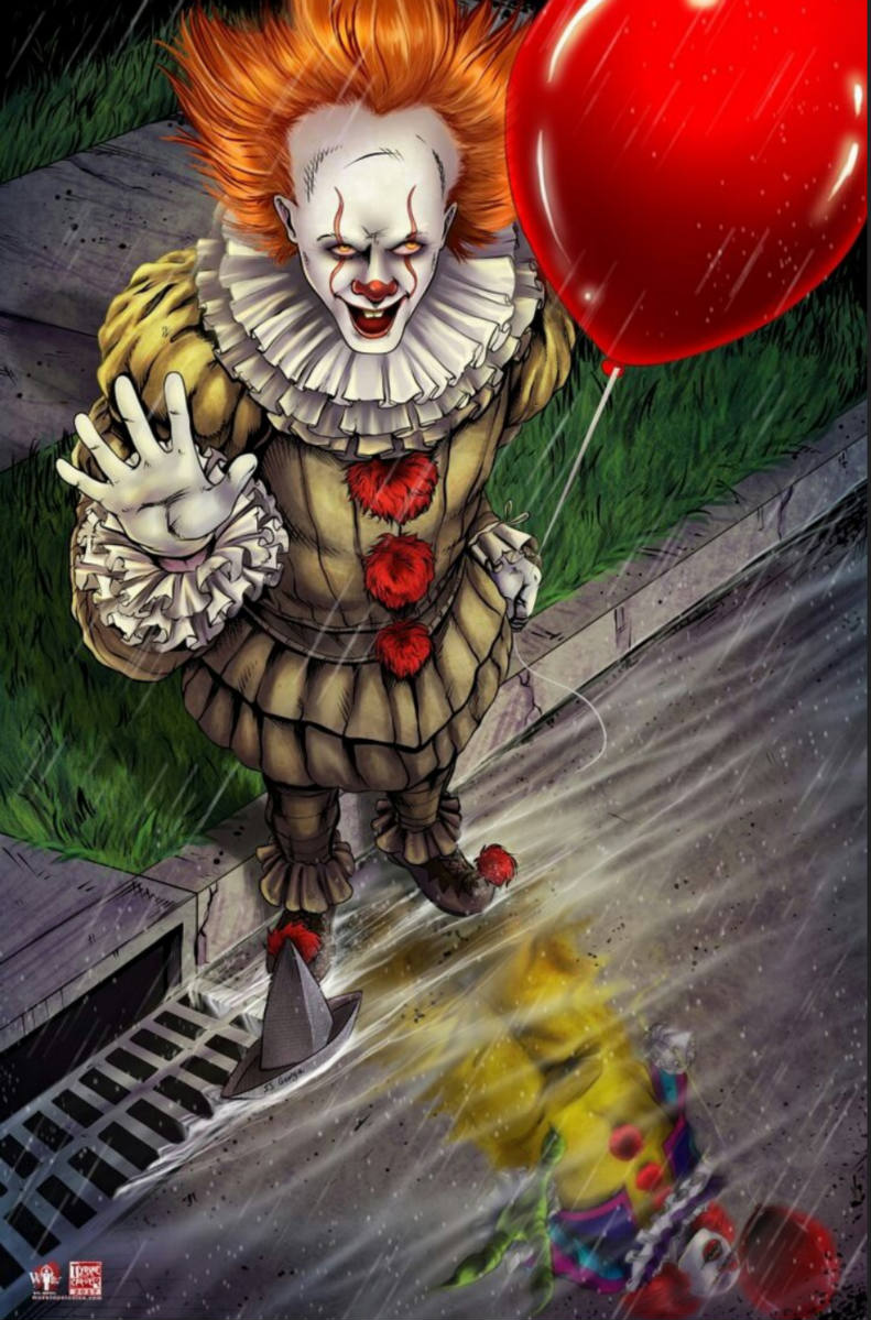 Solve PENNYWISE jigsaw puzzle online with 216 pieces