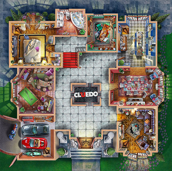 Solve cluedo jigsaw puzzle online with 100 pieces
