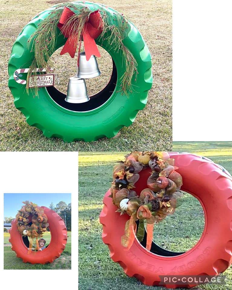 Solve tire art jigsaw puzzle online with 30 pieces