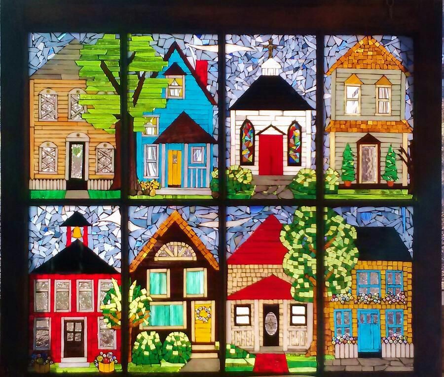 Solve Friendly Neighbourhood jigsaw puzzle online with 72 pieces