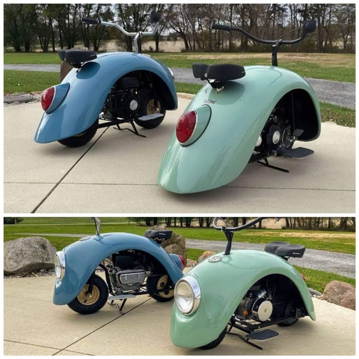 Solve VW Beetle mini bike! bandit! jigsaw puzzle online with 121 pieces