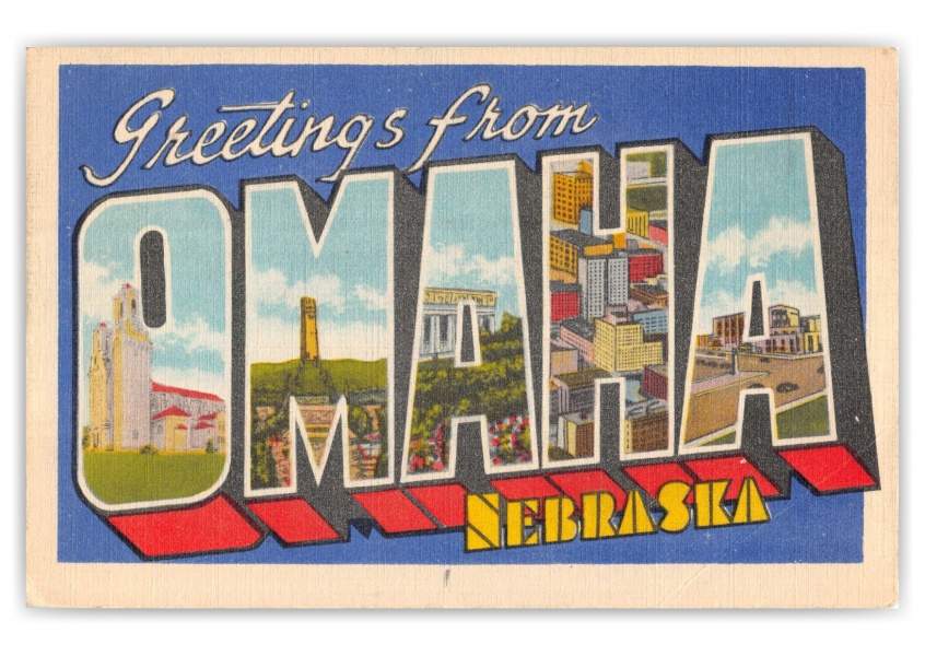 Solve Postcard: Omaha jigsaw puzzle online with 35 pieces