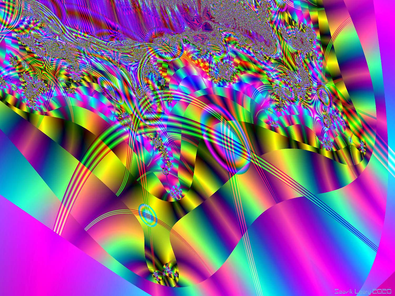 Solve Chrome fractal medium jigsaw puzzle online with 108 pieces