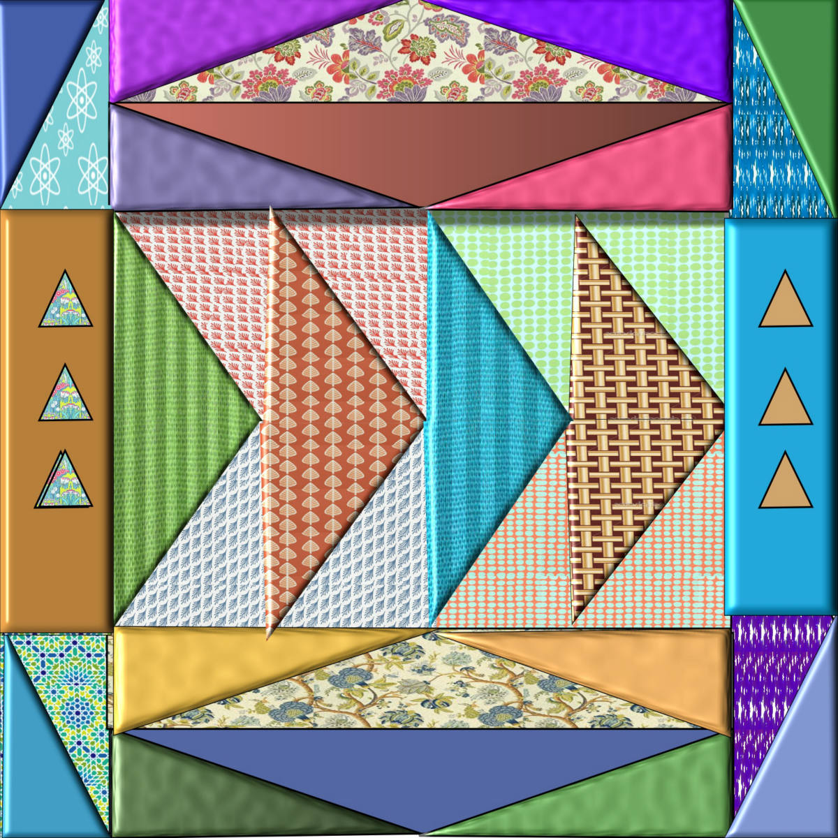 Solve Triangle Arrangement jigsaw puzzle online with 169 pieces