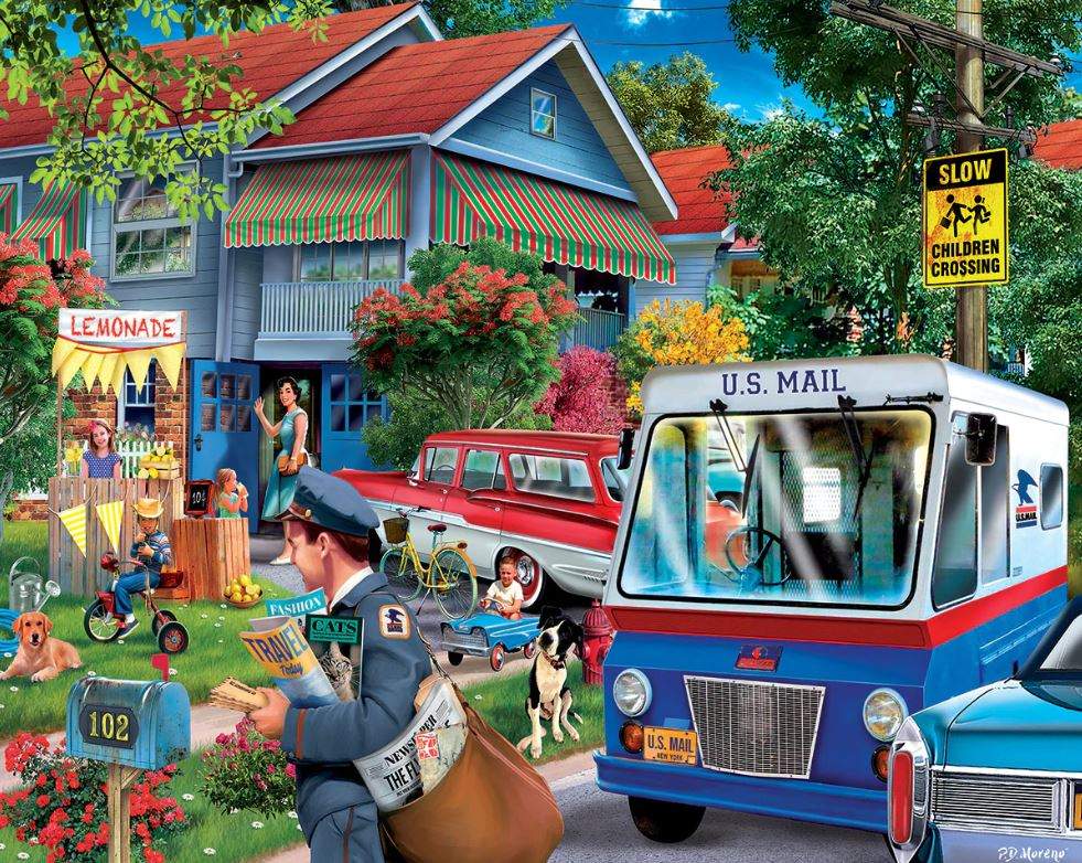 Solve It's The Mailman jigsaw puzzle online with 99 pieces
