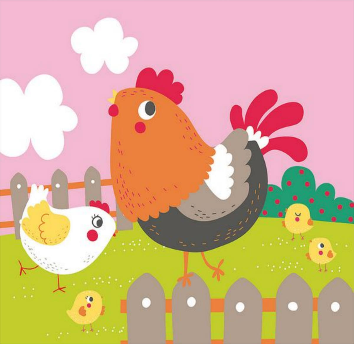 Solve Chickens and Chicks jigsaw puzzle online with 144 pieces