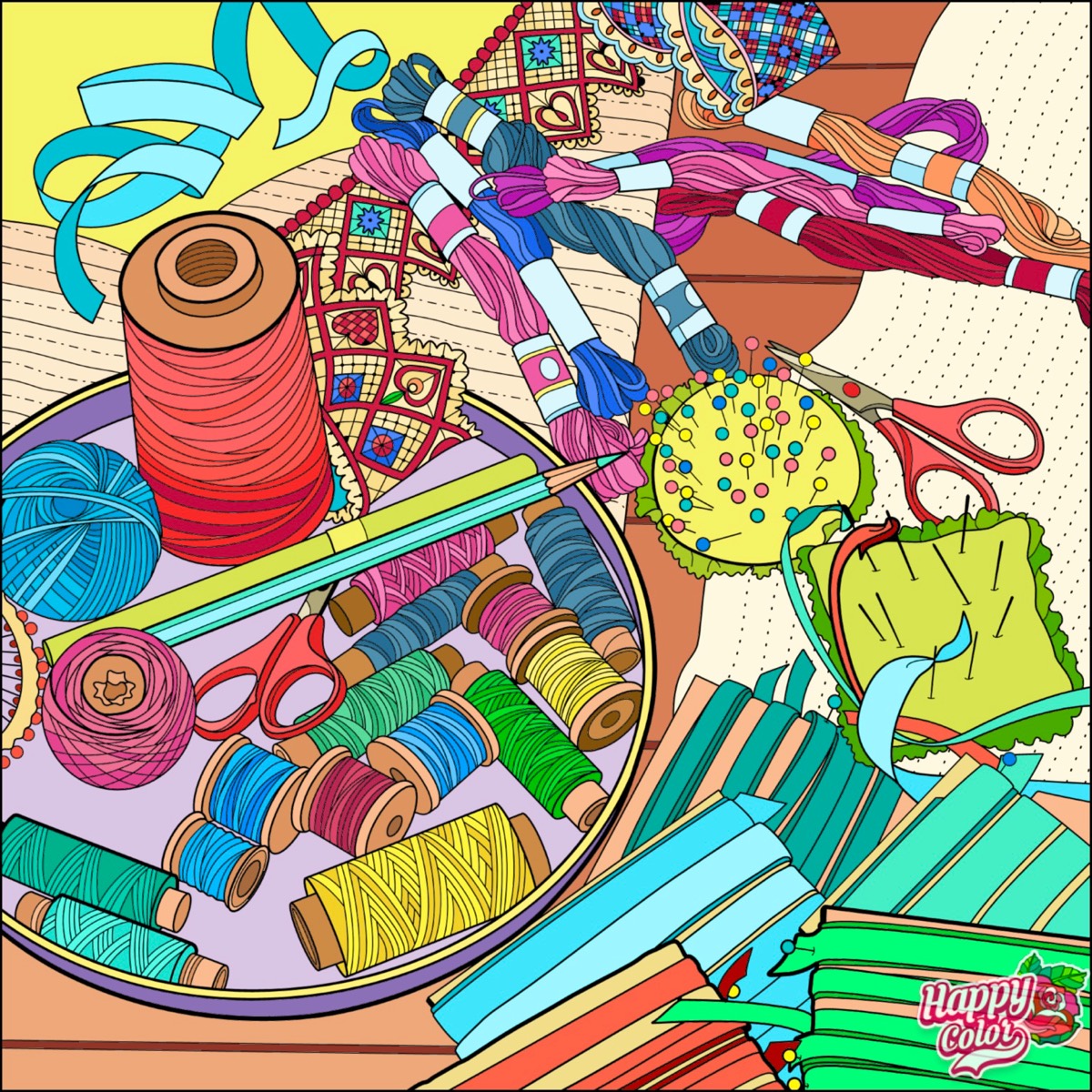 Solve HOBBIES #12 SEWING AND EMBROIDERY jigsaw puzzle online with 169 ...