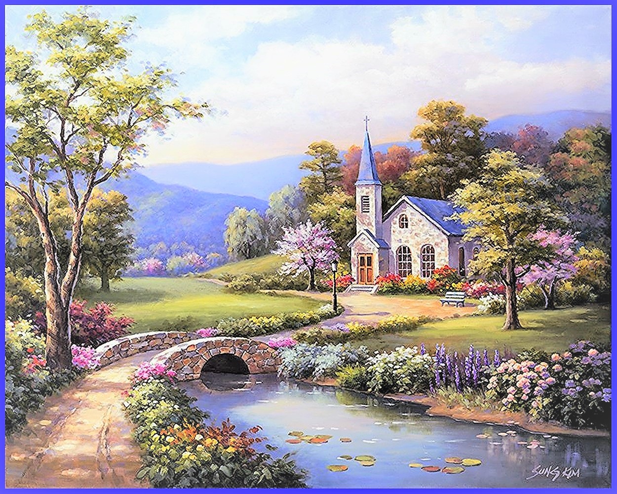 Solve Church Spring jigsaw puzzle online with 320 pieces