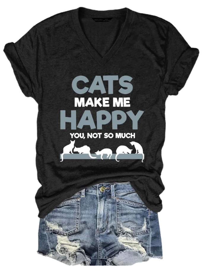 Solve Cats make me happy..... jigsaw puzzle online with 12 pieces