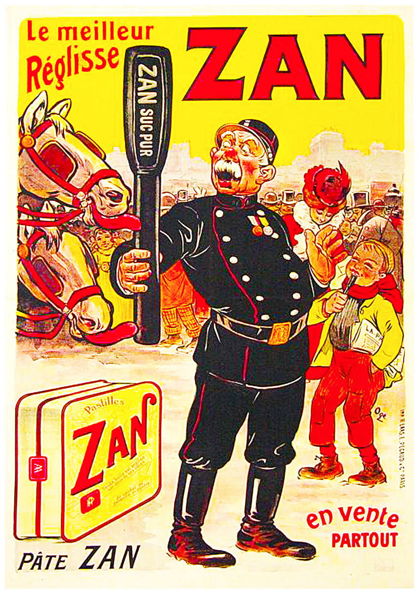 Solve Vintage ad - Zan jigsaw puzzle online with 234 pieces