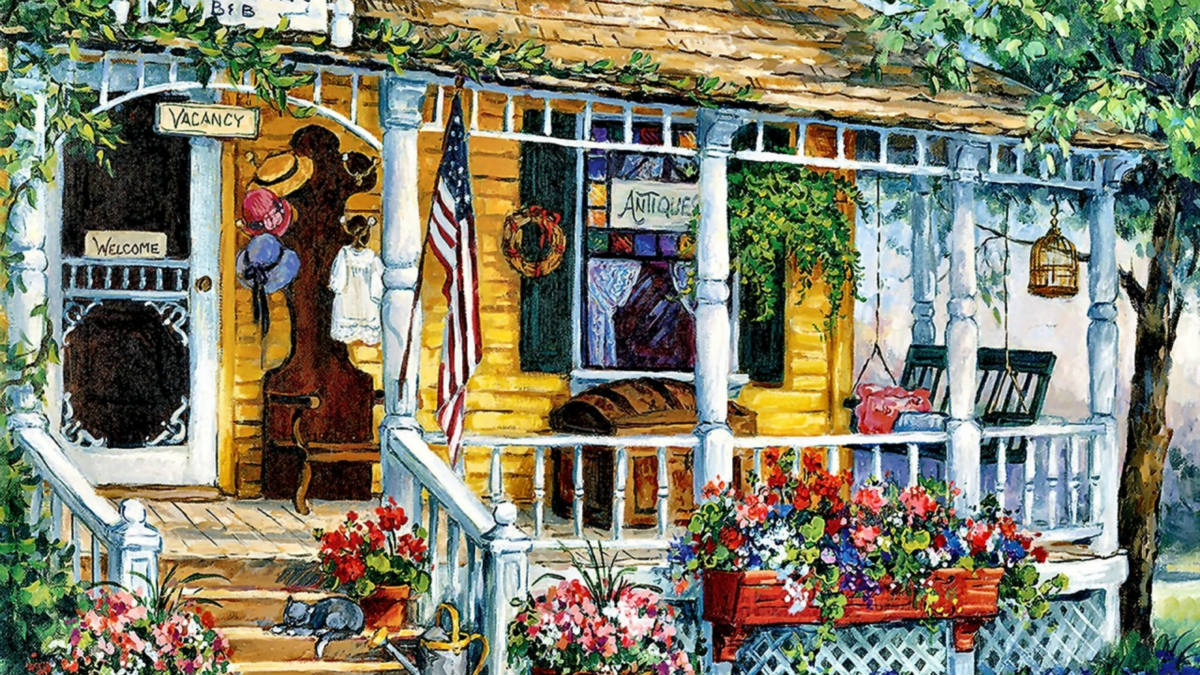 Solve Antique Shop jigsaw puzzle online with 84 pieces
