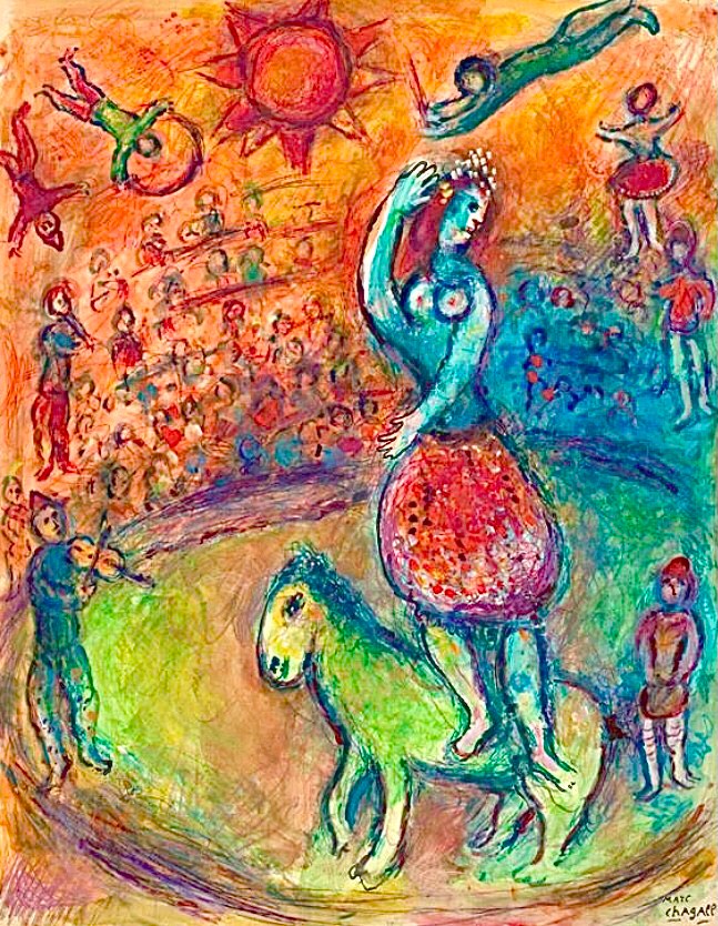 Solve Ecuyère sur cheval vert au cirque, 1979-1980, Marc Chagall jigsaw ...