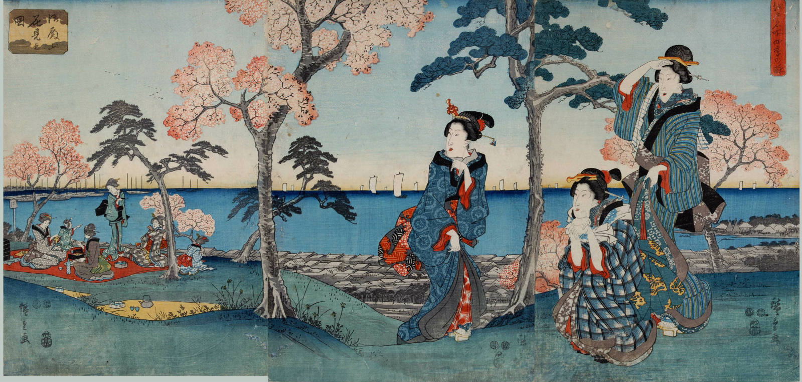 Solve Painting of Hanami in Goten-yama (Goten-yama Hanami no Zu ...