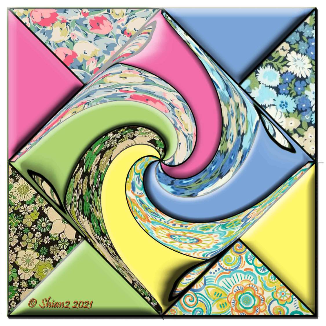 Solve More Triangles jigsaw puzzle online with 64 pieces