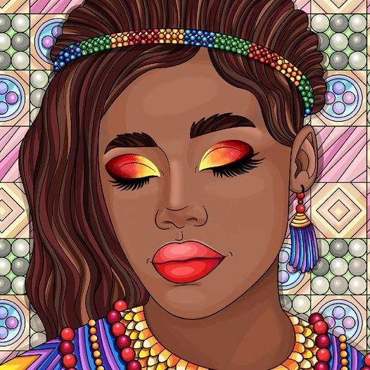 Solve Evening Makeup jigsaw puzzle online with 25 pieces