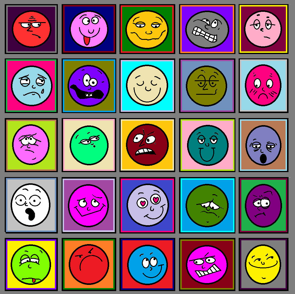 Solve Emotions Chart jigsaw puzzle online with 225 pieces