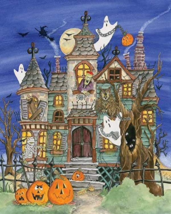 Solve Haunted House jigsaw puzzle online with 80 pieces