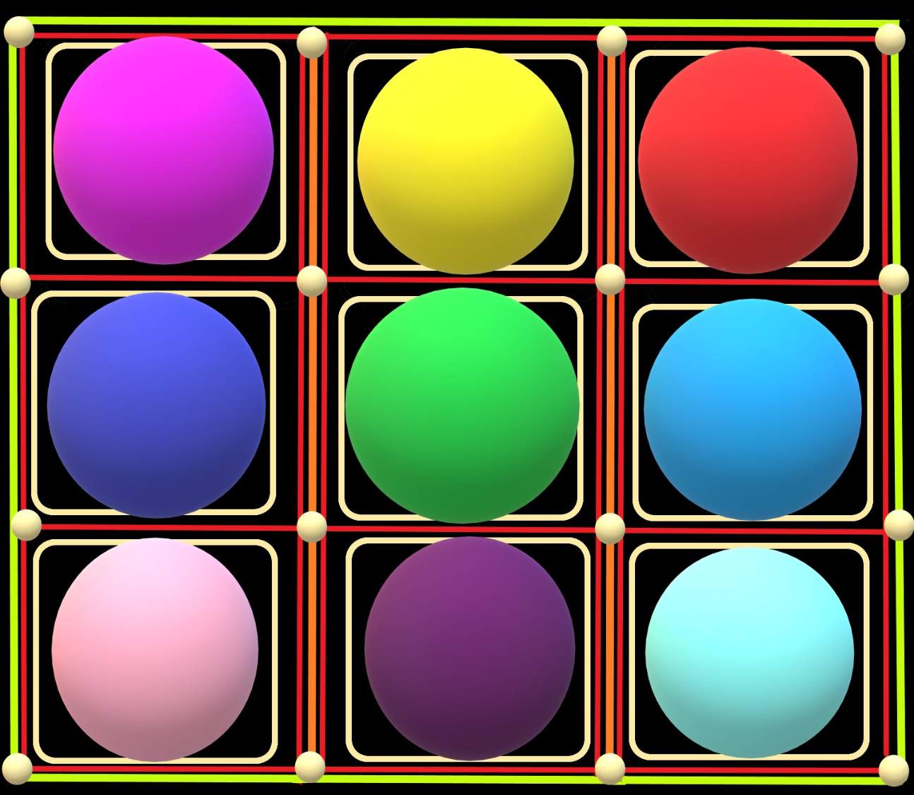 Solve Just Balls jigsaw puzzle online with 90 pieces