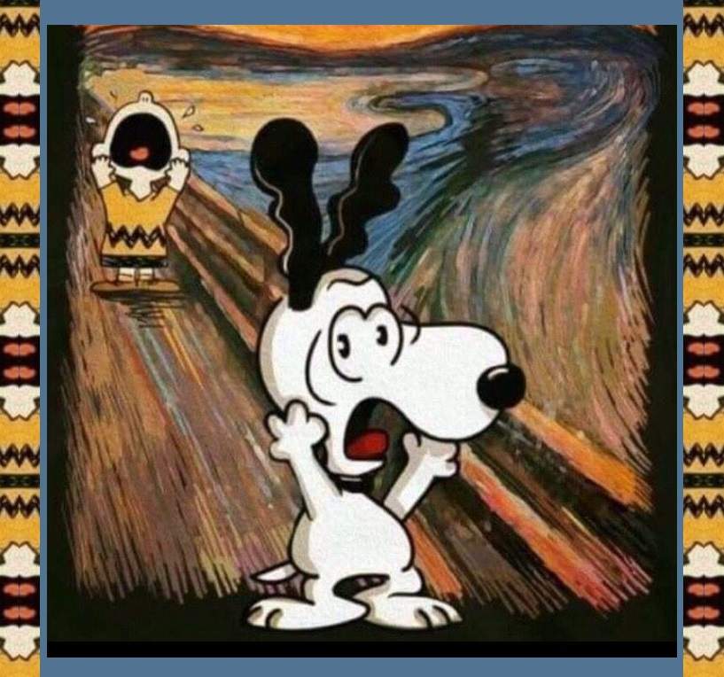 Solve Peanuts - The Scream jigsaw puzzle online with 110 pieces