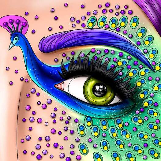 Solve New Eye Makeup Option :) jigsaw puzzle online with 25 pieces