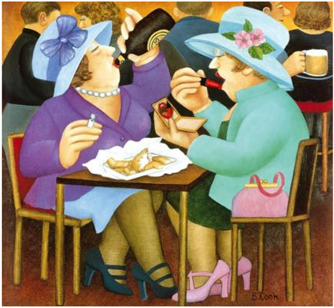 Solve Beryl Cook 3 jigsaw puzzle online with 323 pieces