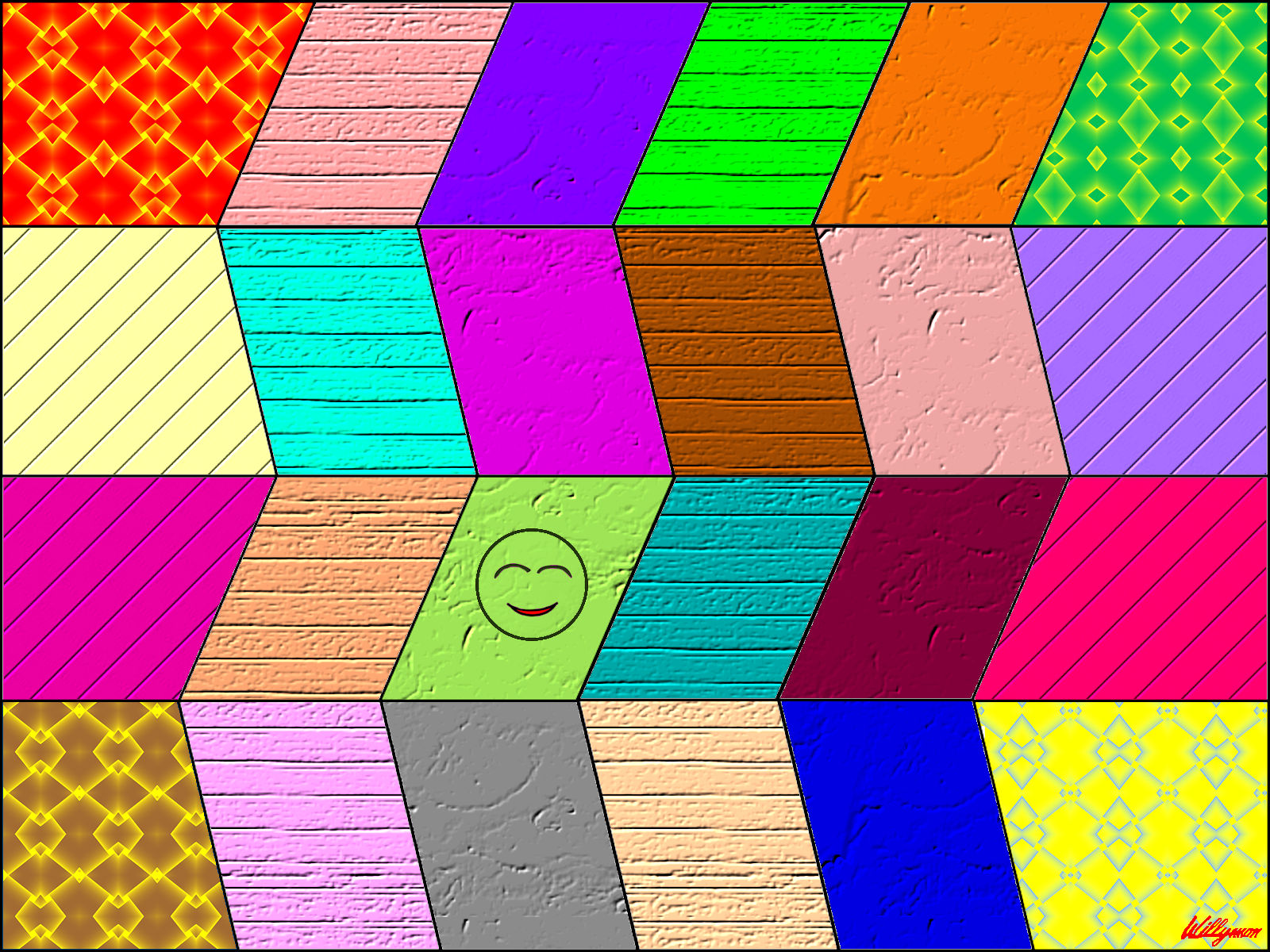 Solve textures& patterns jigsaw puzzle online with 252 pieces