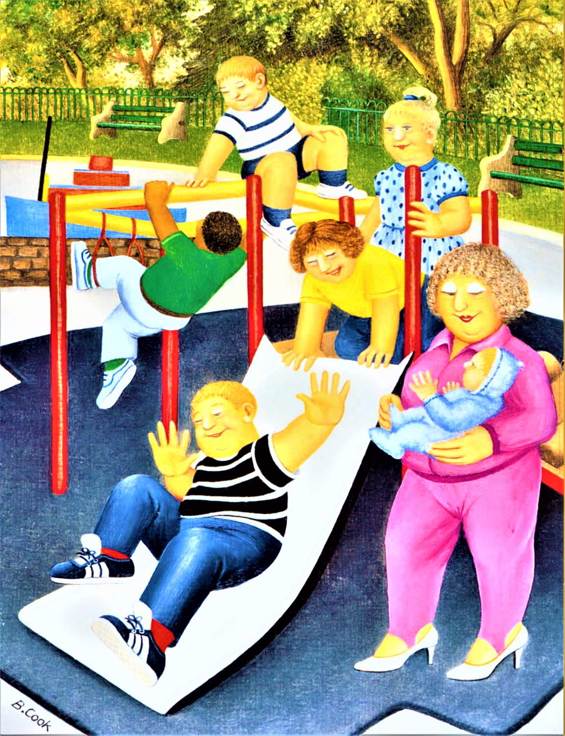 Solve Playground Scene jigsaw puzzle online with 336 pieces
