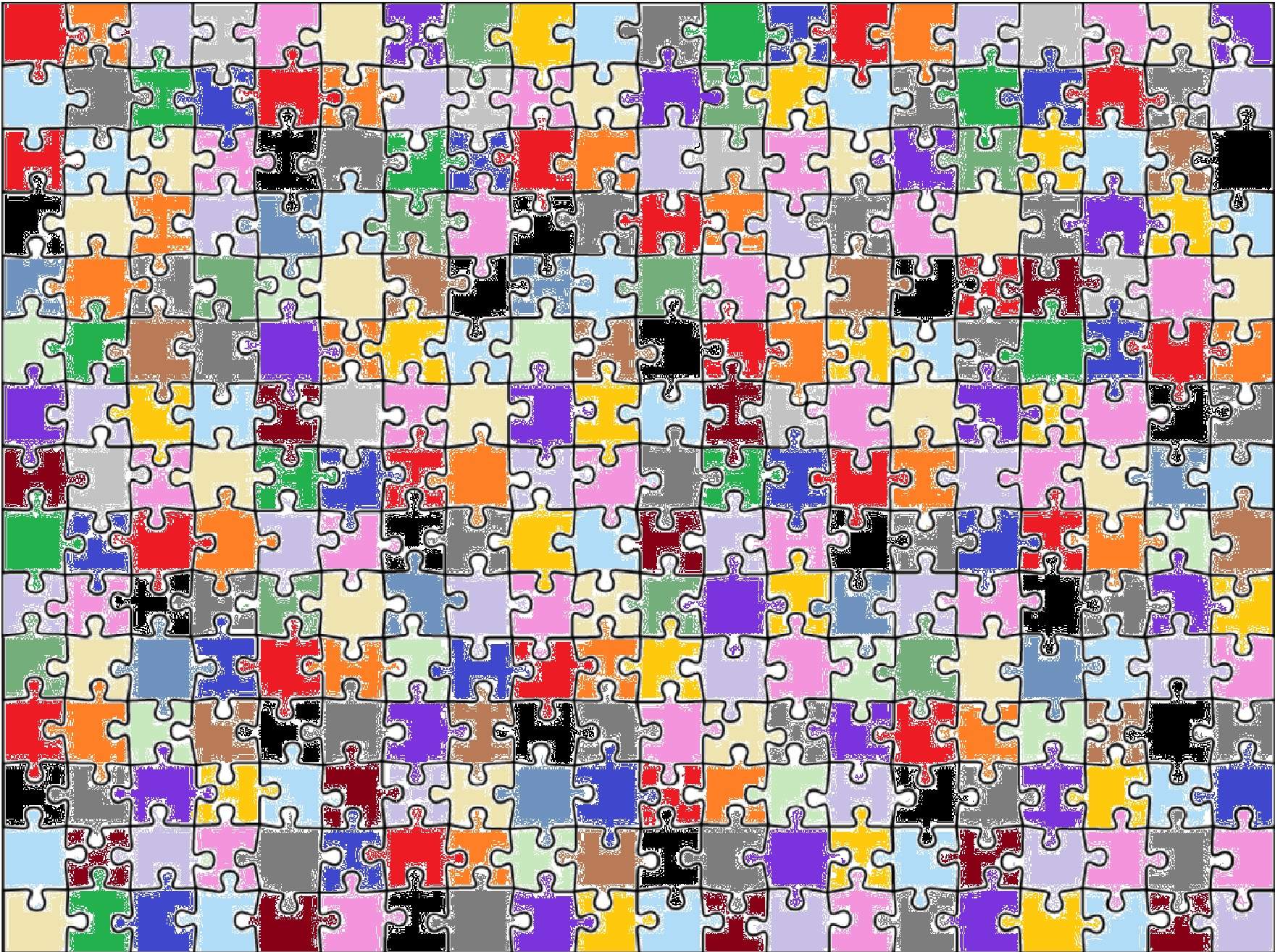 Solve Mixed coloured puzzle jigsaw puzzle online with 300 pieces