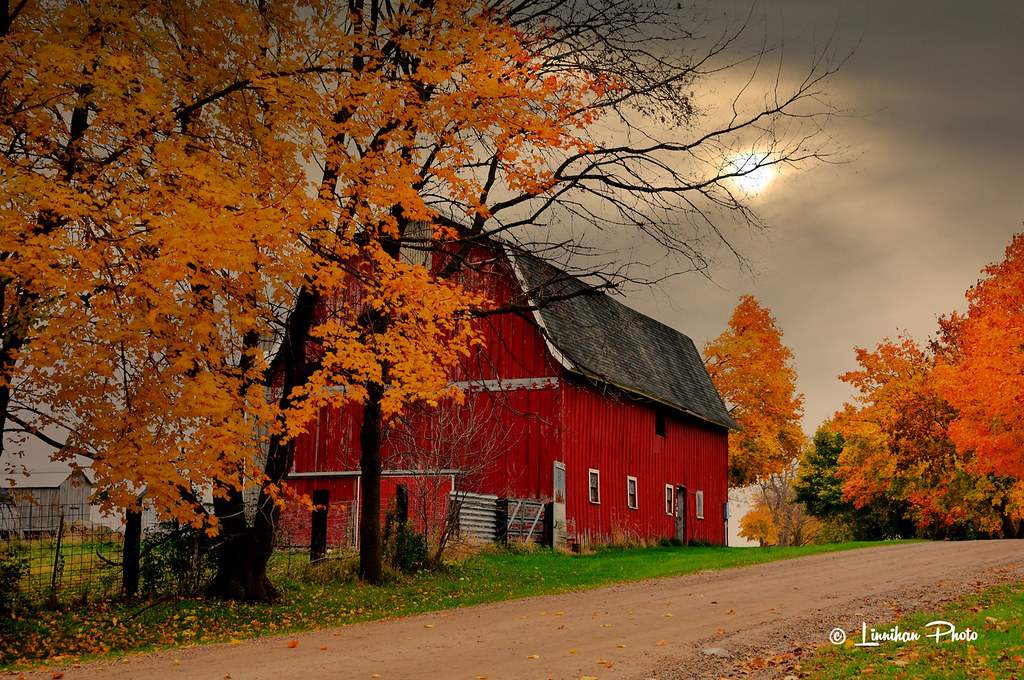 Solve Red barn after the storm jigsaw puzzle online with 126 pieces