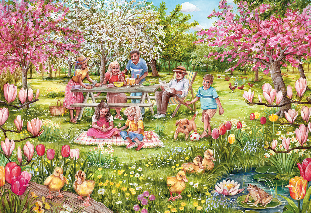 Jigsaw Puzzle | Five Little Ducks by Debbie Cook | 70 pieces | Jigidi