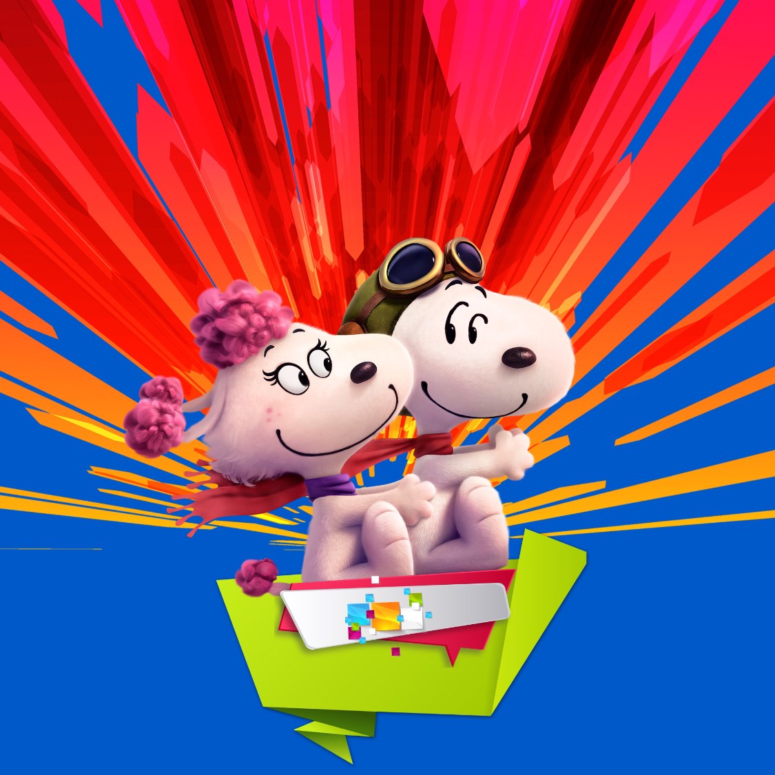 Solve Snoopy and Fifi jigsaw puzzle online with 81 pieces