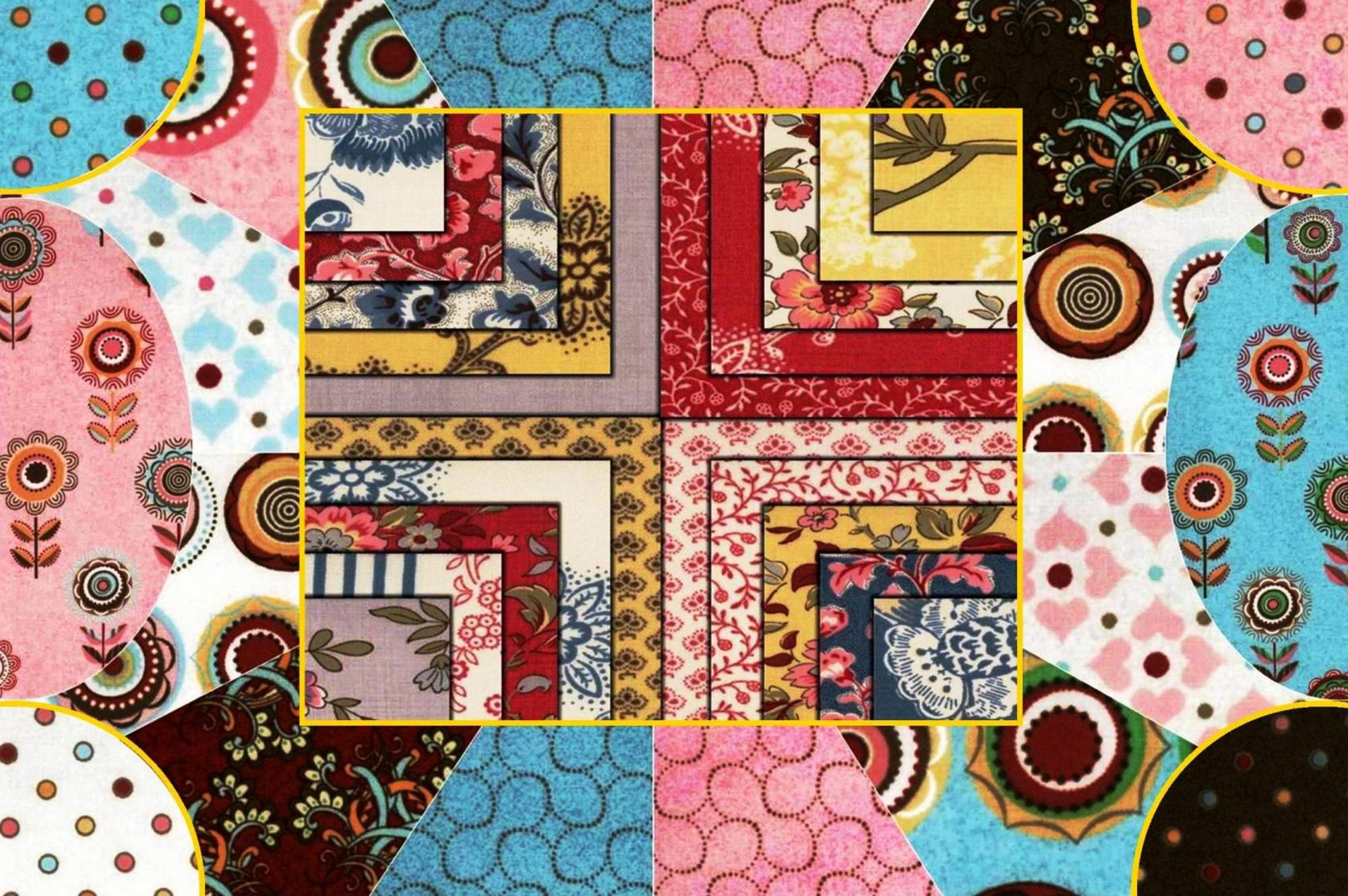 Solve Fabric patchwork - large jigsaw puzzle online with 176 pieces