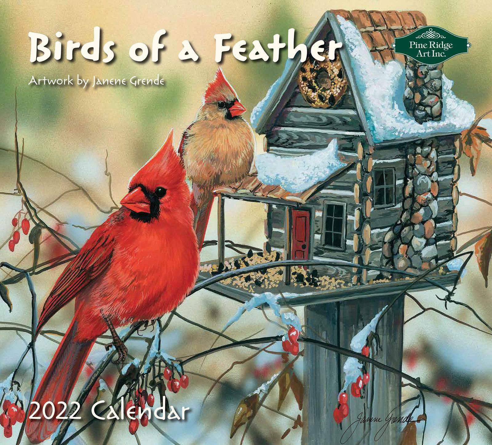 Solve Pine Ridge Art Inc 2022 Wall Calendar Birds of a Feather jigsaw ...